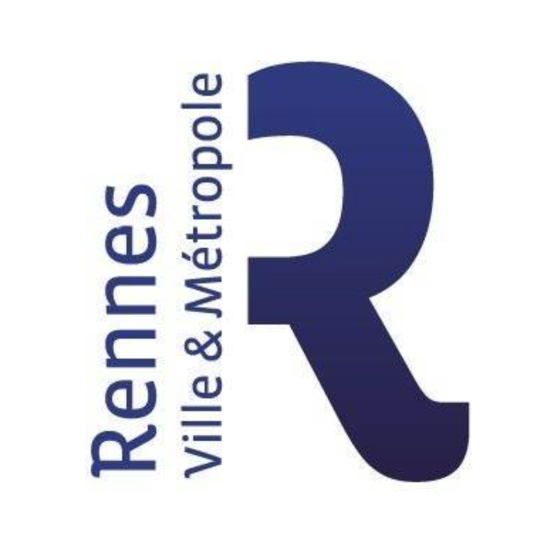 Logo Rennes métropole – Le chien tête en bas